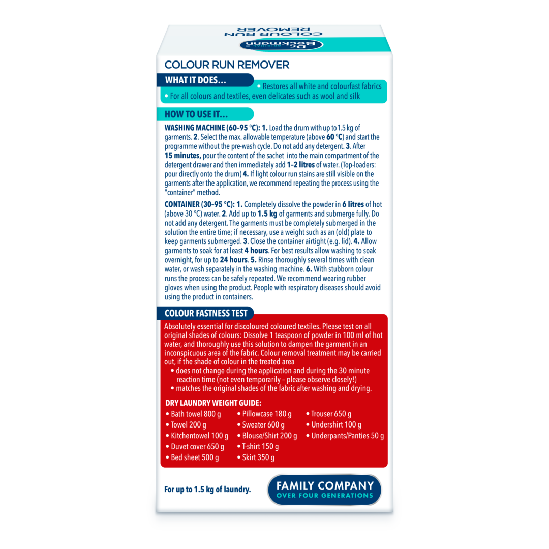 Colour Run Remover - Dr. Beckmann