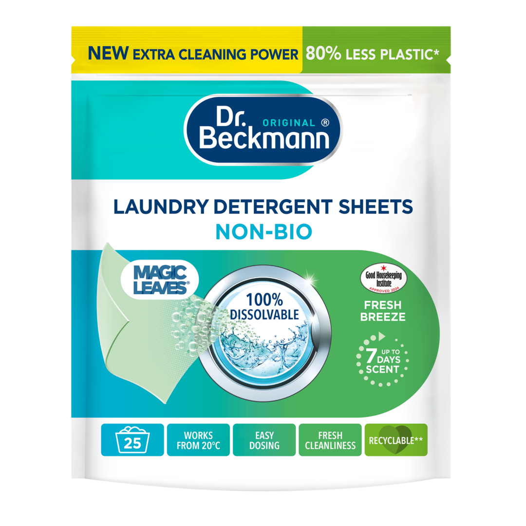 Magic Leaves Laundry Detergent Sheets NON-BIO – Spring Fresh - Dr. Beckmann