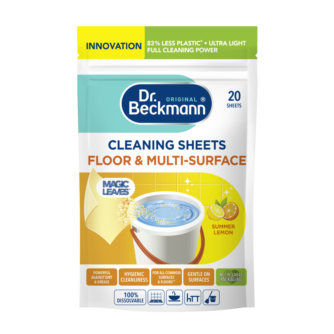 Floor & Multi-Surface Cleaning sheets – Summer Lemon - Dr. Beckmann